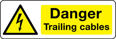 Danger Trailing cables sign | Aura Sign Shop
