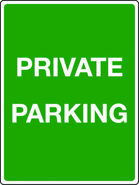 Car Parks - PRIVATE PARKING sign | Aura Sign Shop