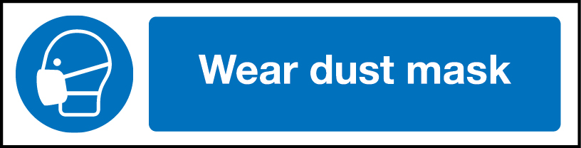 Wear dust mask mini sign | Aura Sign Shop