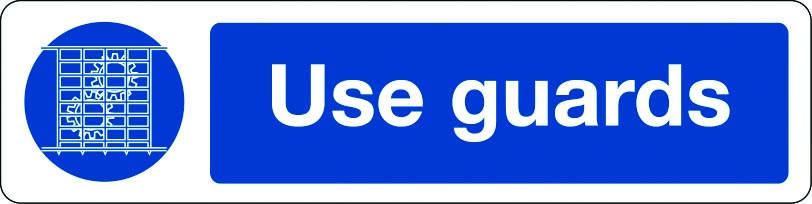 Use guards mini sign | Aura Sign Shop