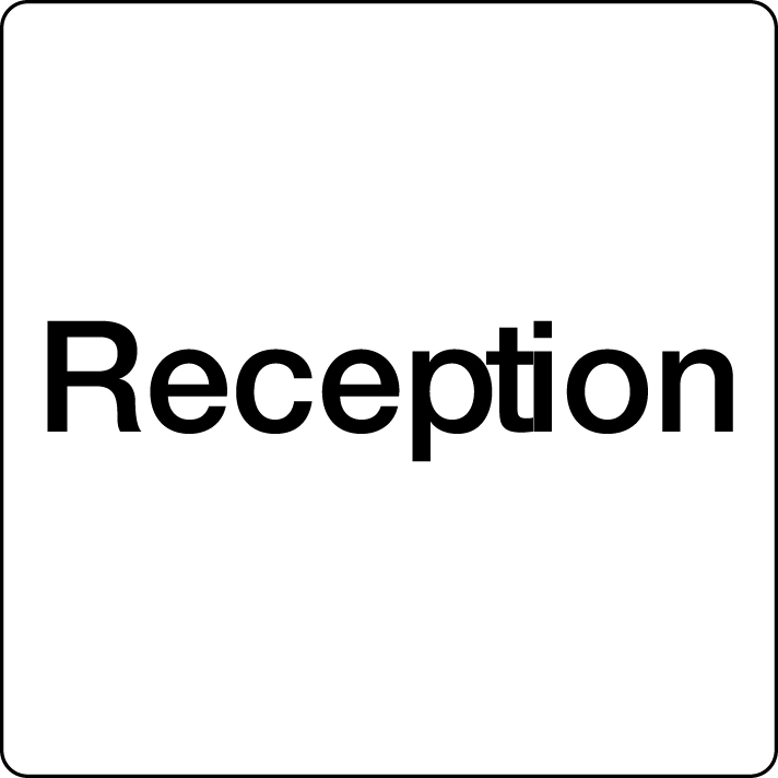 Reception sign | Aura Sign Shop