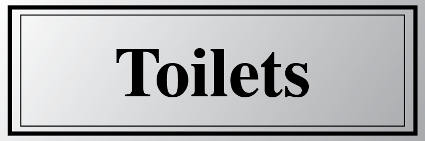 Toilet sign | Aura Sign Shop