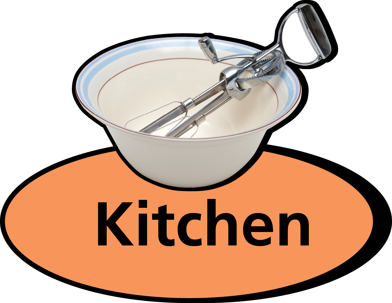 Kitchen Sign - 300 x 320mm | Aura Sign Shop