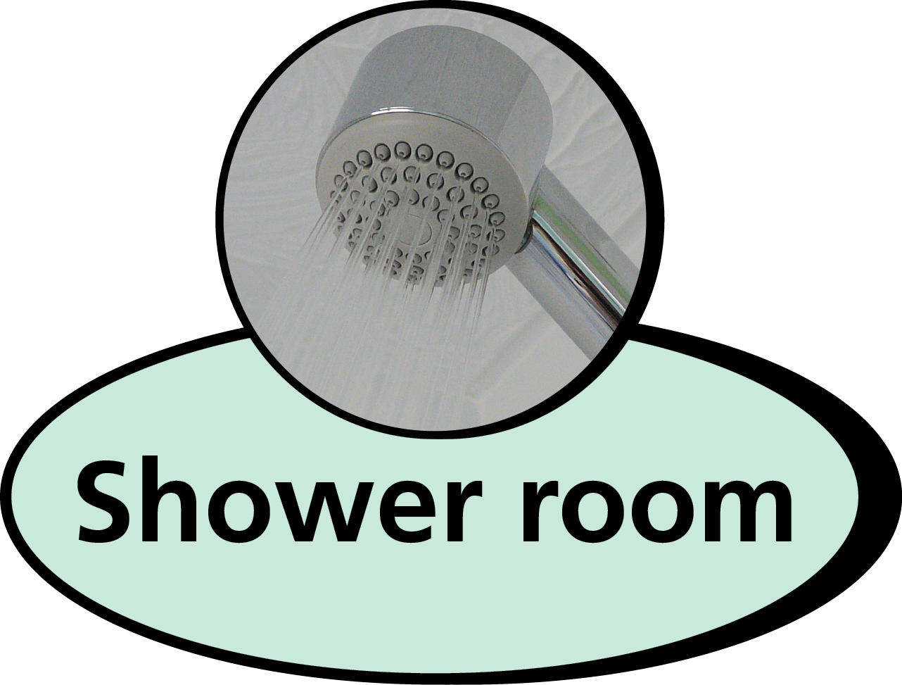 Shower Room Sign - 300 x 320mm | Aura Sign Shop