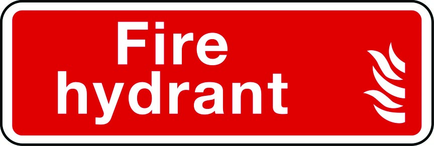 Fire Hydrant sign | Aura Sign Shop