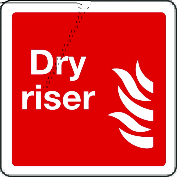 Dry riser sign | Aura Sign Shop