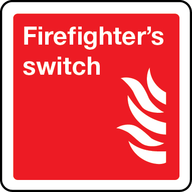 Fire fighters switch sign | Aura Sign Shop