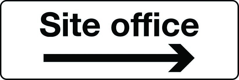 Site office arrow right sign | Aura Sign Shop