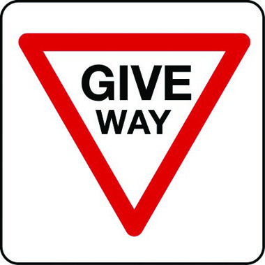 Traffic - Give way sign | Aura Sign Shop