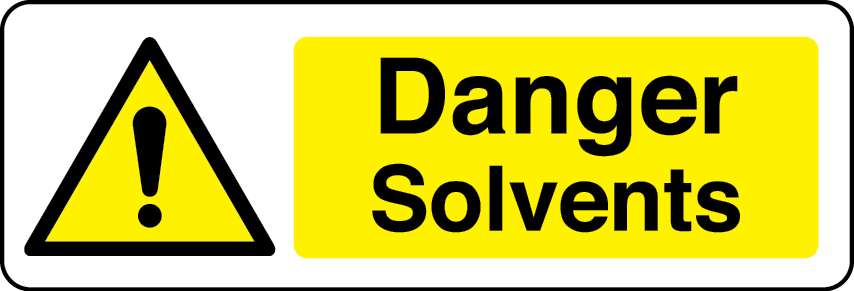 Danger Solvents sign | Aura Sign Shop