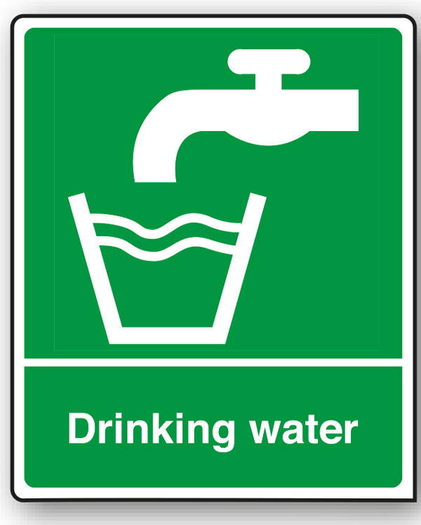 Drinking water sign | Aura Sign Shop