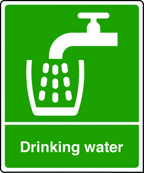 Drinking water sign | Aura Sign Shop