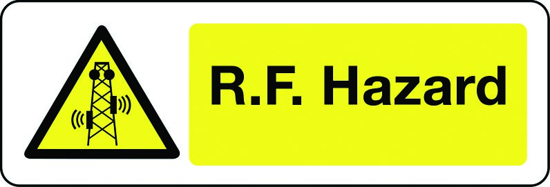 R.F. Hazard sign | Aura Sign Shop