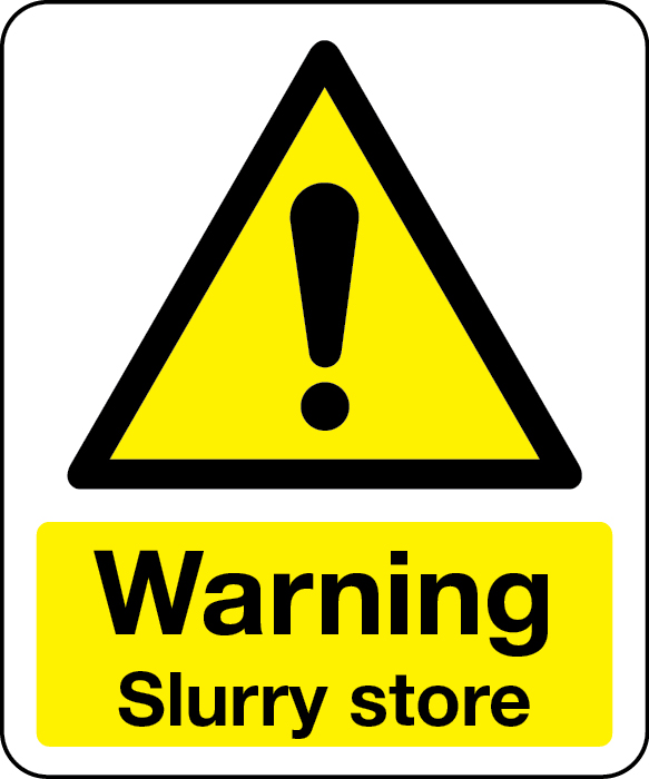 Warning Slurry store sign | Aura Sign Shop