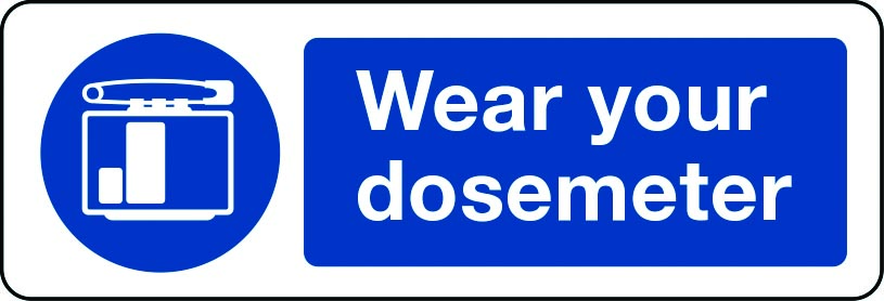 Wear your dosimeter sign | Aura Sign Shop