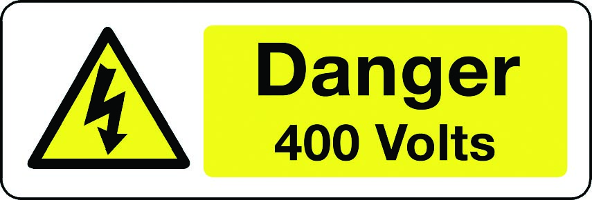 Danger 400 Volts sign | Aura Sign Shop