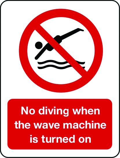 Non-swimmers are prohibited in the deep end sign | Aura Sign Shop