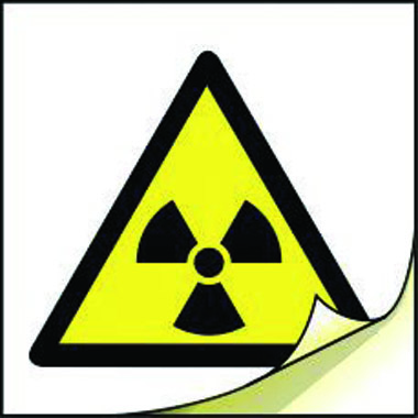 Radiation symbol labels 50mm x 50mm strips of 20 | Aura Sign Shop