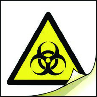 Biological hazard symbol labels | Aura Sign Shop