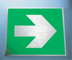 Directional fire arrow (supplementary sign) | Aura Sign Shop