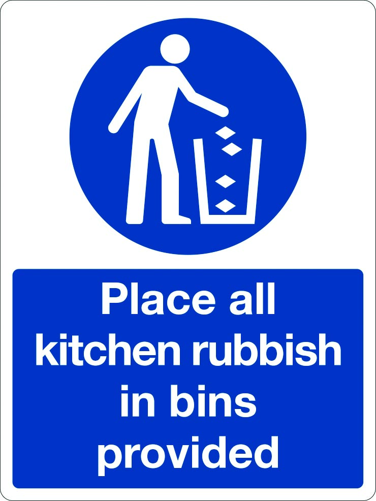 Health And Safety Signs In The Kitchen