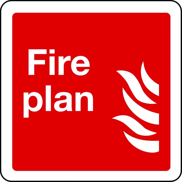 Fire plan sign | Aura Sign Shop