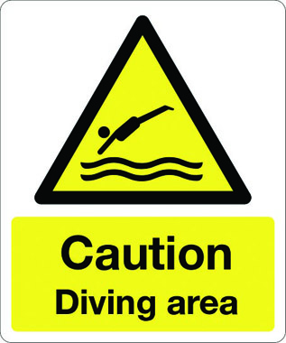 Diving area sign | Aura Sign Shop