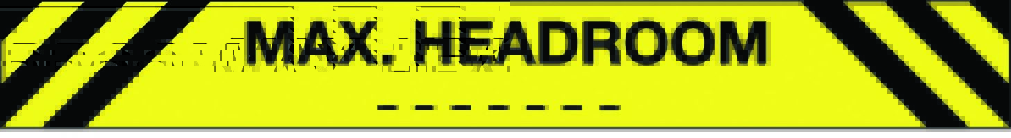 Car Park Headroom Marker - Max. Headroom | Aura Sign Shop