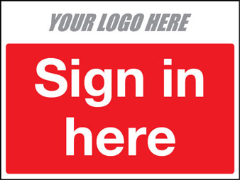 Sign In Here Site Access Sign | Aura Sign Shop