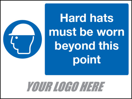 Hard Hats Site Safety Sign | Aura Sign Shop