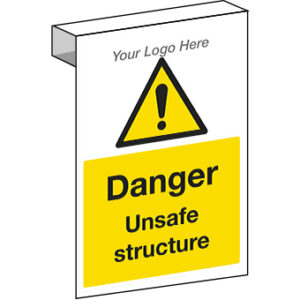 Unsafe Structure Scaffolding Sign | Aura Sign Shop