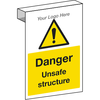 Unsafe Structure Scaffolding Sign | Aura Sign Shop