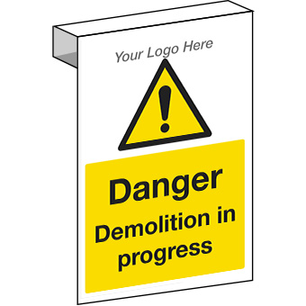 Demolition In Progress Scaffolding Sign | Aura Sign Shop