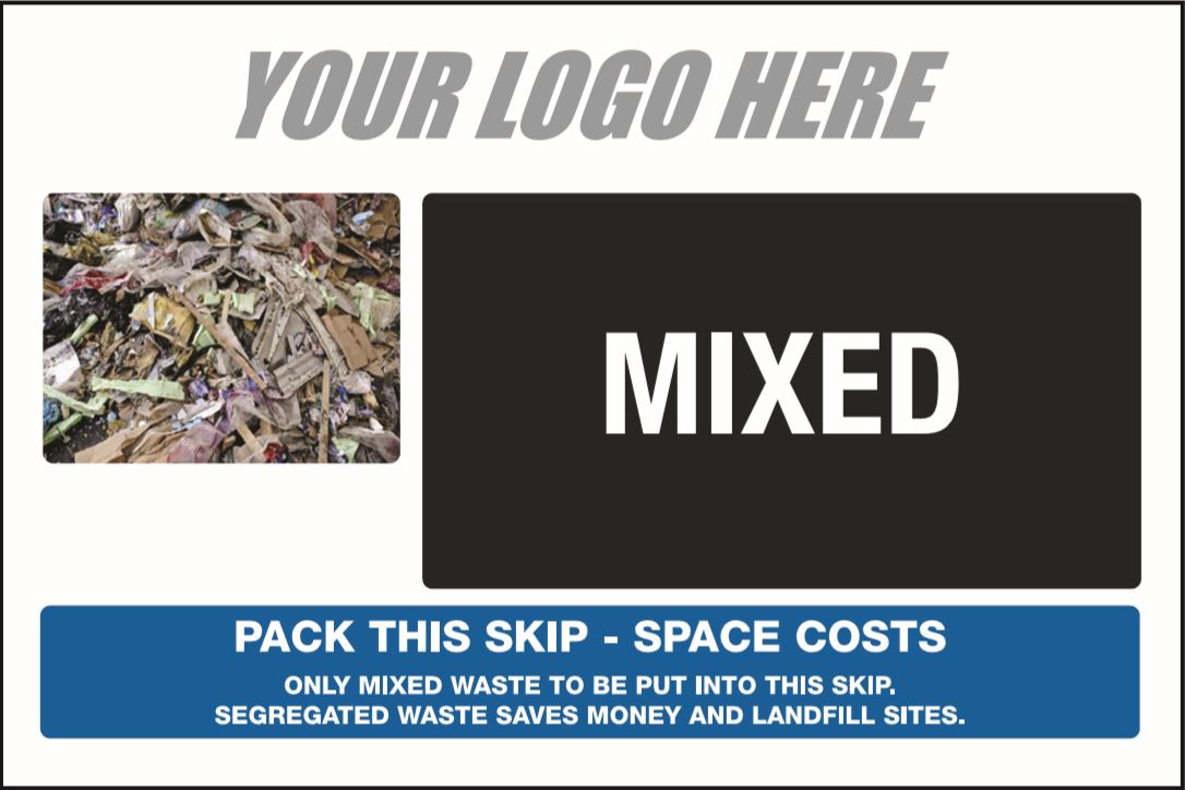 Mixed Waste Management Sign | Aura Sign Shop