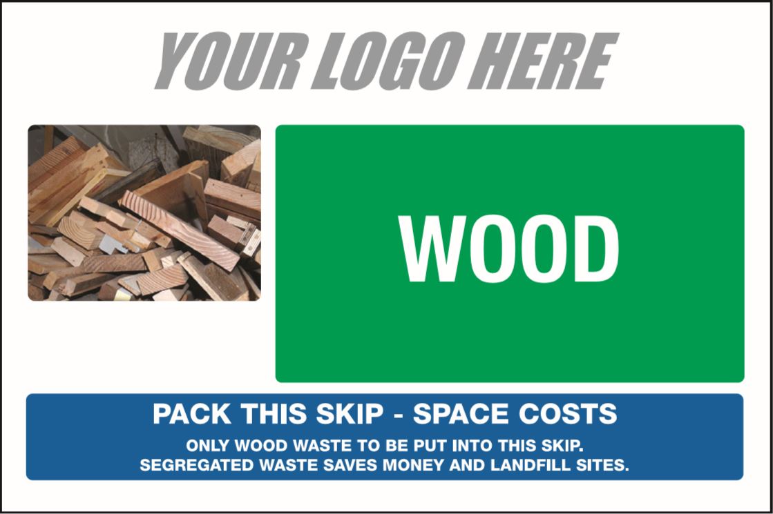 Wood Waste Management Sign | Aura Sign Shop